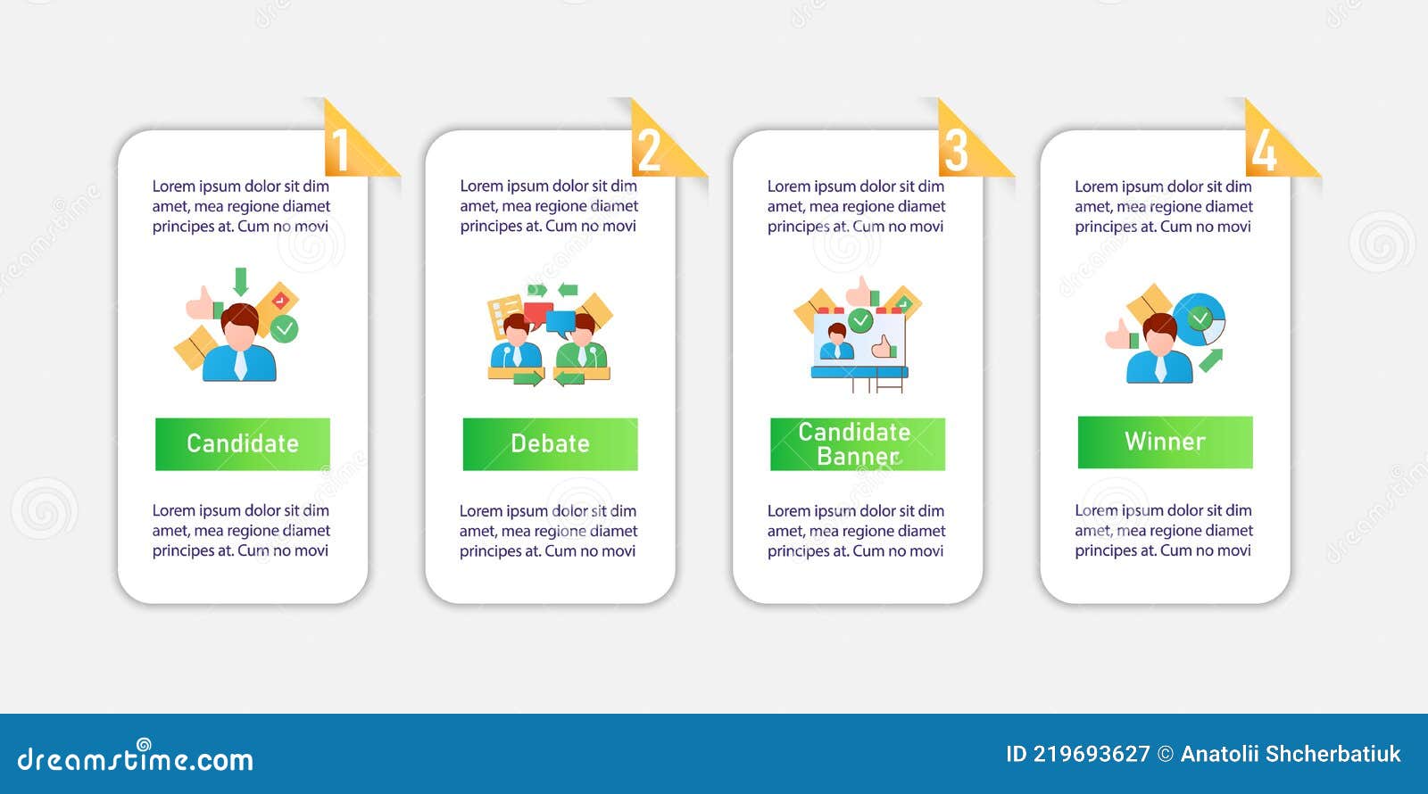Election Vector Infographics Stock Vector - Illustration of freedom ...