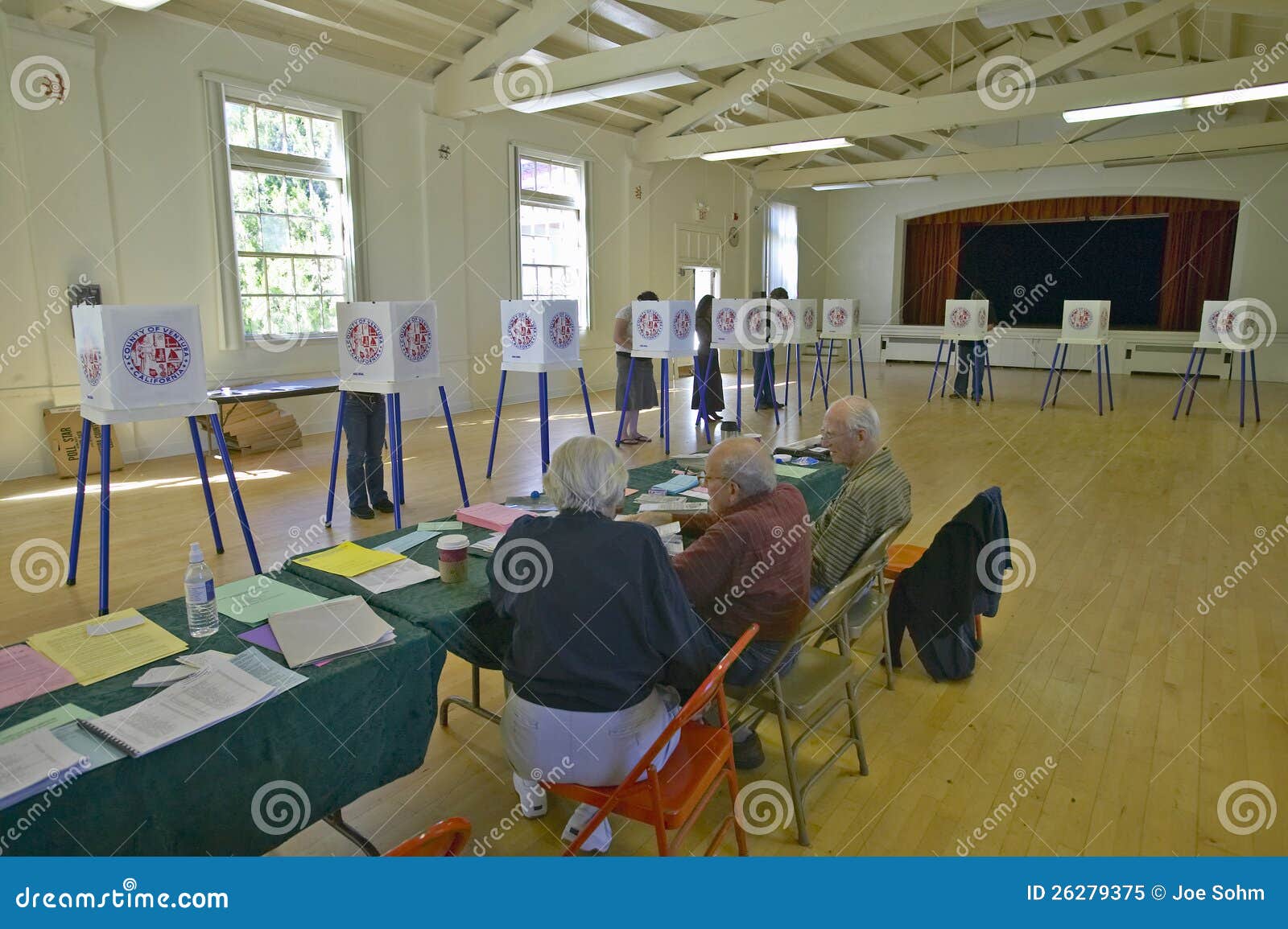 Election volunteers editorial image. Image of station - 26279375