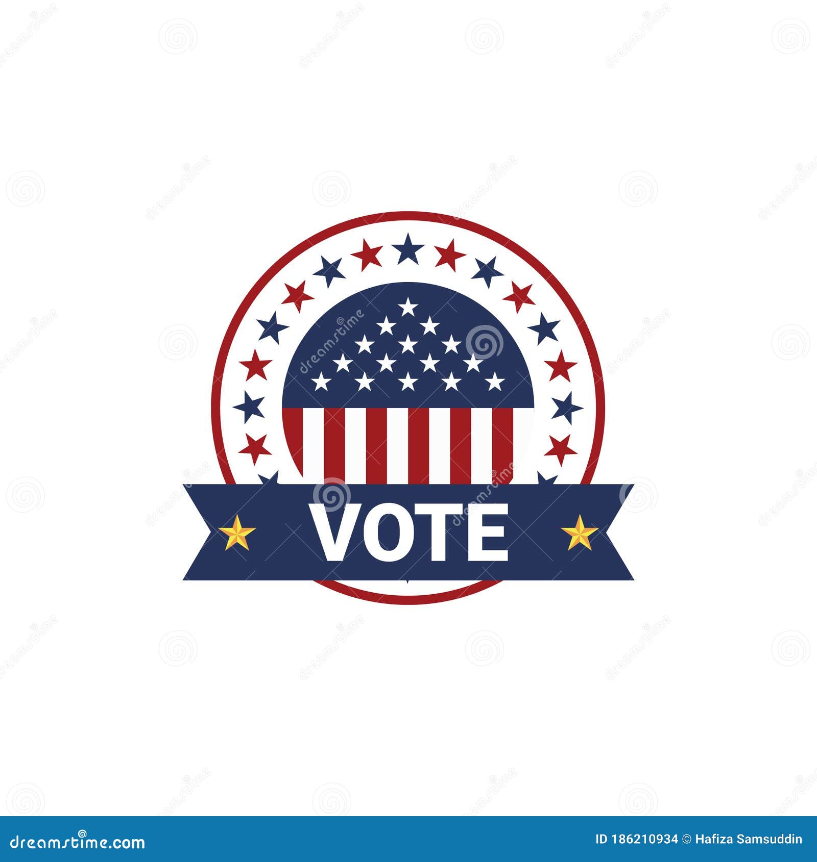 Election Vote Badge. Vector Illustration Decorative Design Stock Vector ...