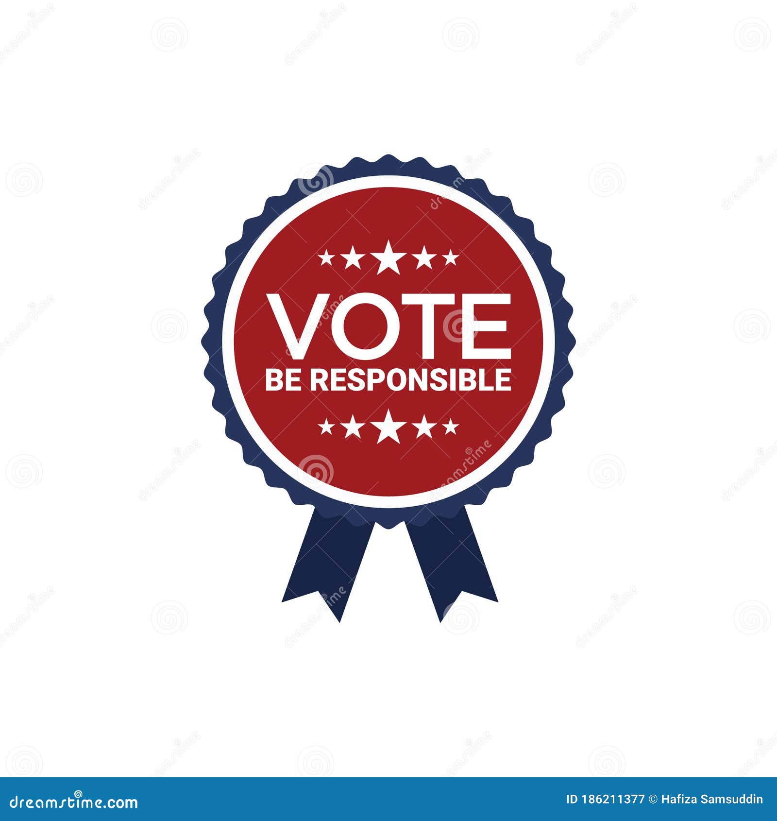 Election Vote Badge. Vector Illustration Decorative Design Stock Vector ...