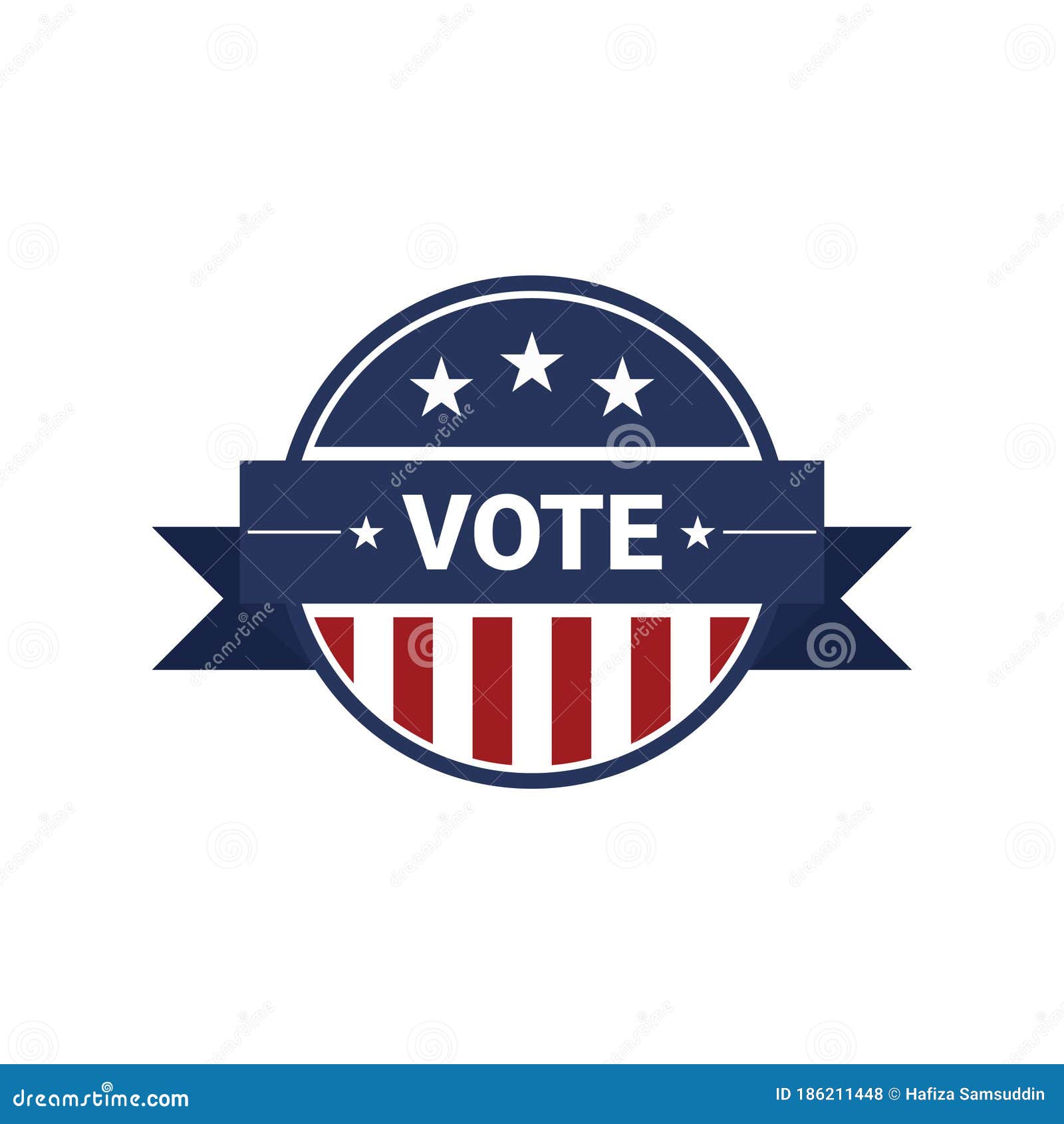 Election Vote Badge. Vector Illustration Decorative Design Stock Vector ...