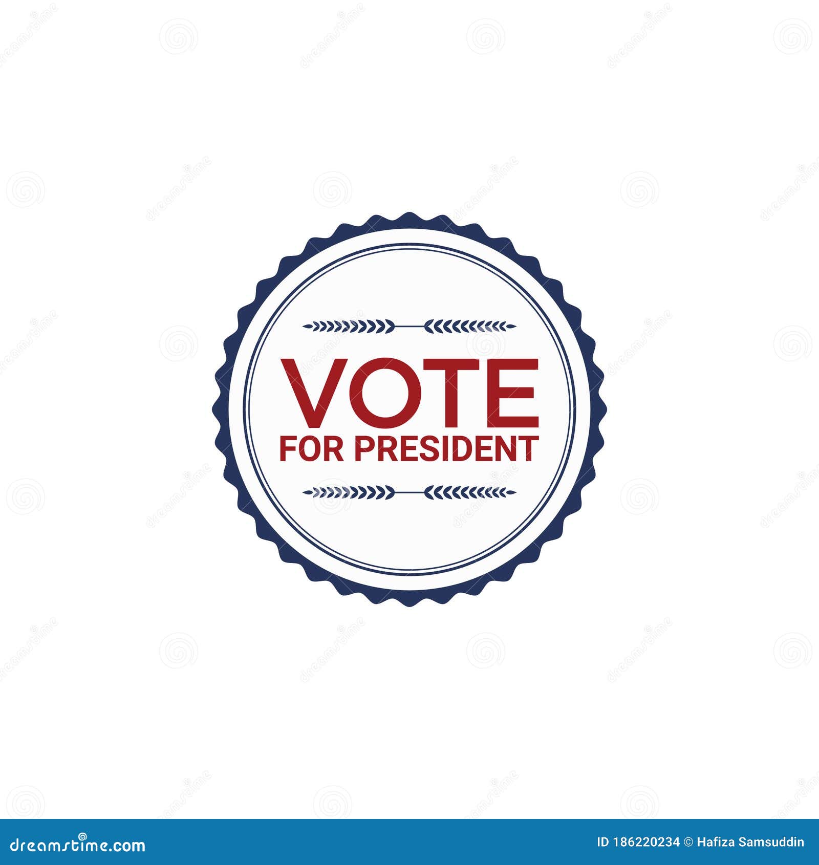 Election Vote Badge. Vector Illustration Decorative Design Stock Vector ...