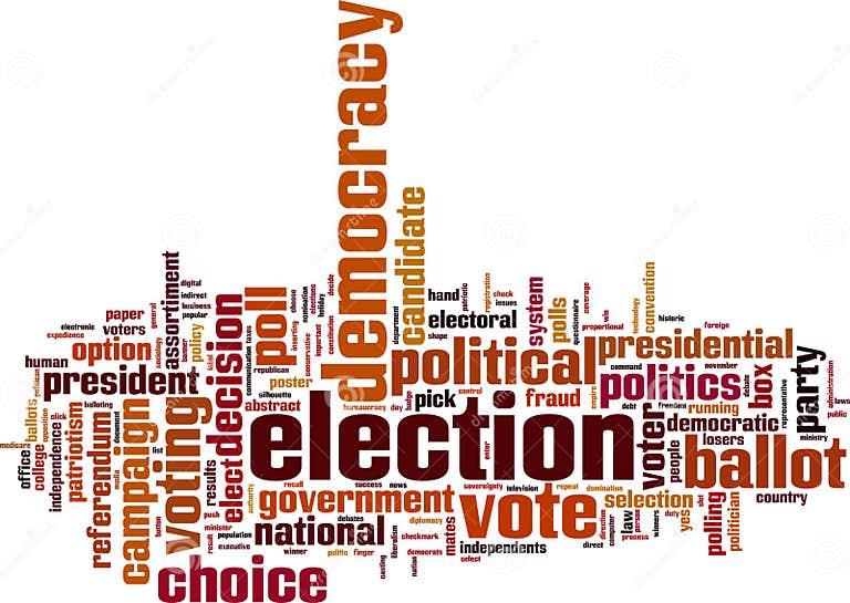 Election word cloud stock vector. Illustration of politician - 281901945