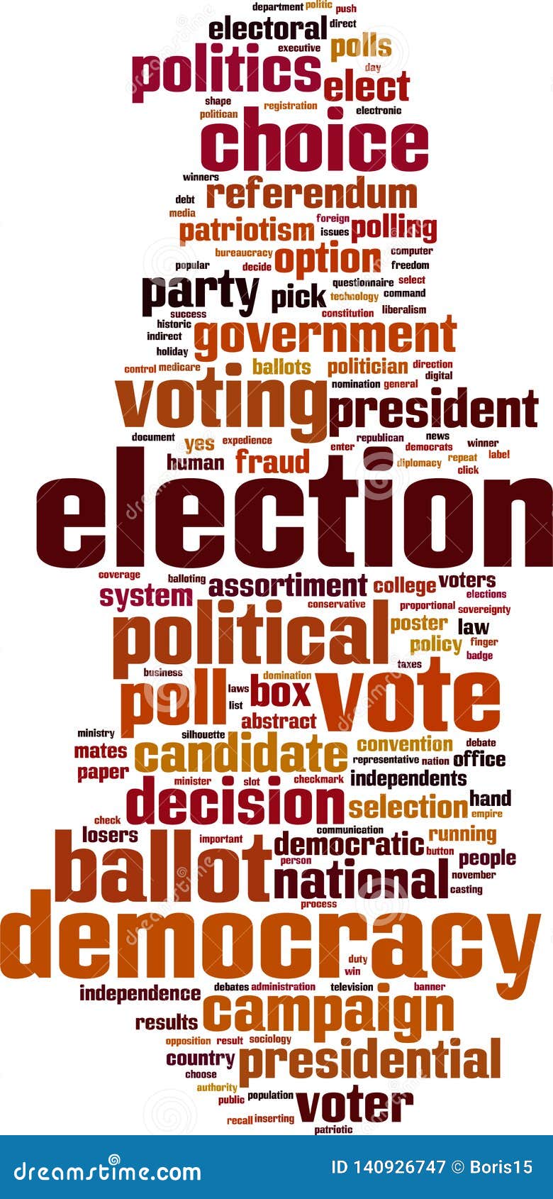 Election word cloud stock vector. Illustration of politician - 140926747