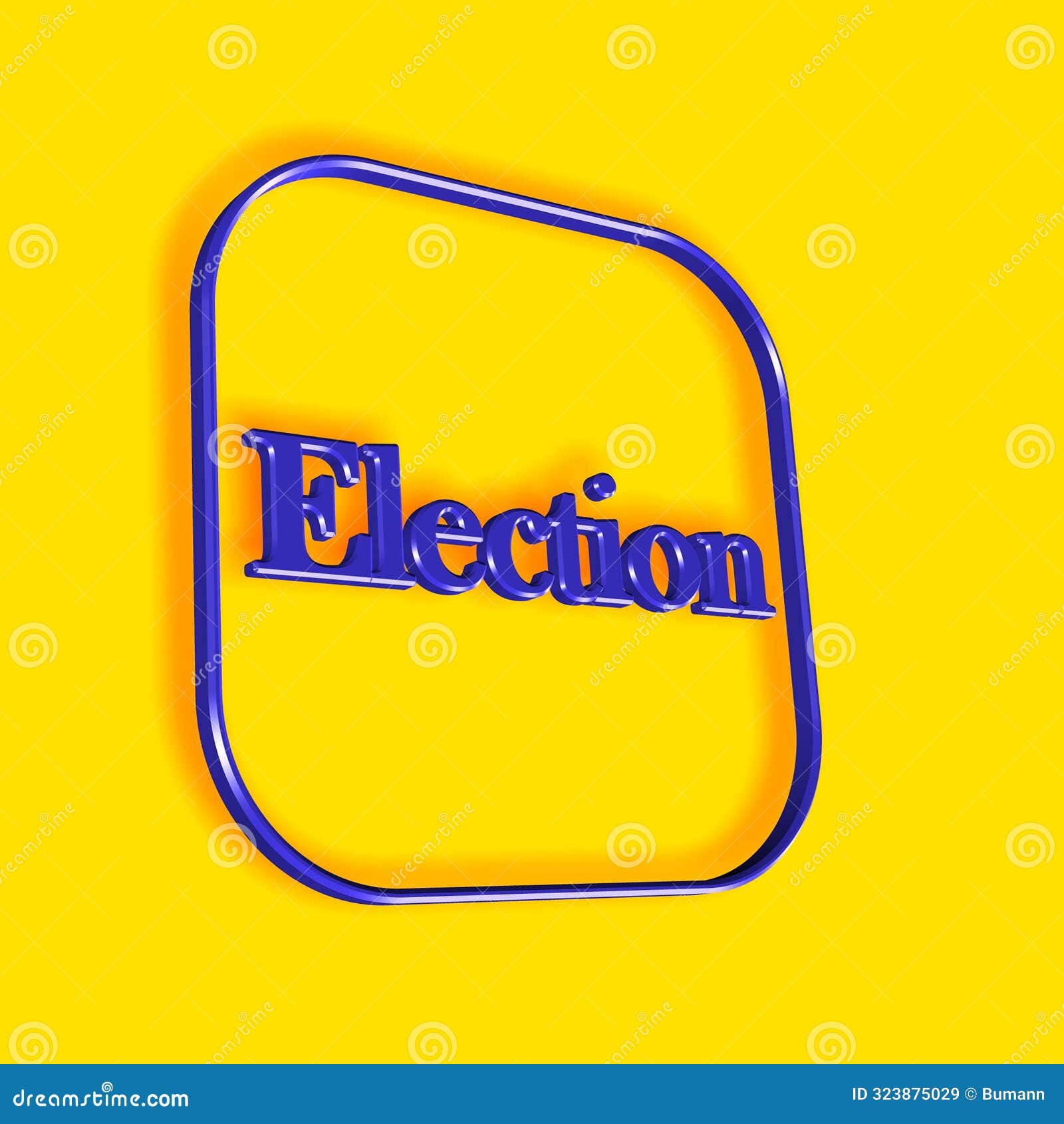 "Election" - Word, Lettering or Text As 3D Illustration, 3D Rendering ...