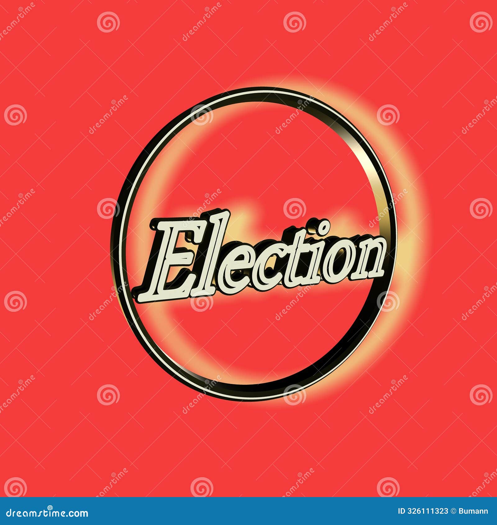 "Election" - Word, Lettering or Text As 3D Illustration, 3D Rendering ...