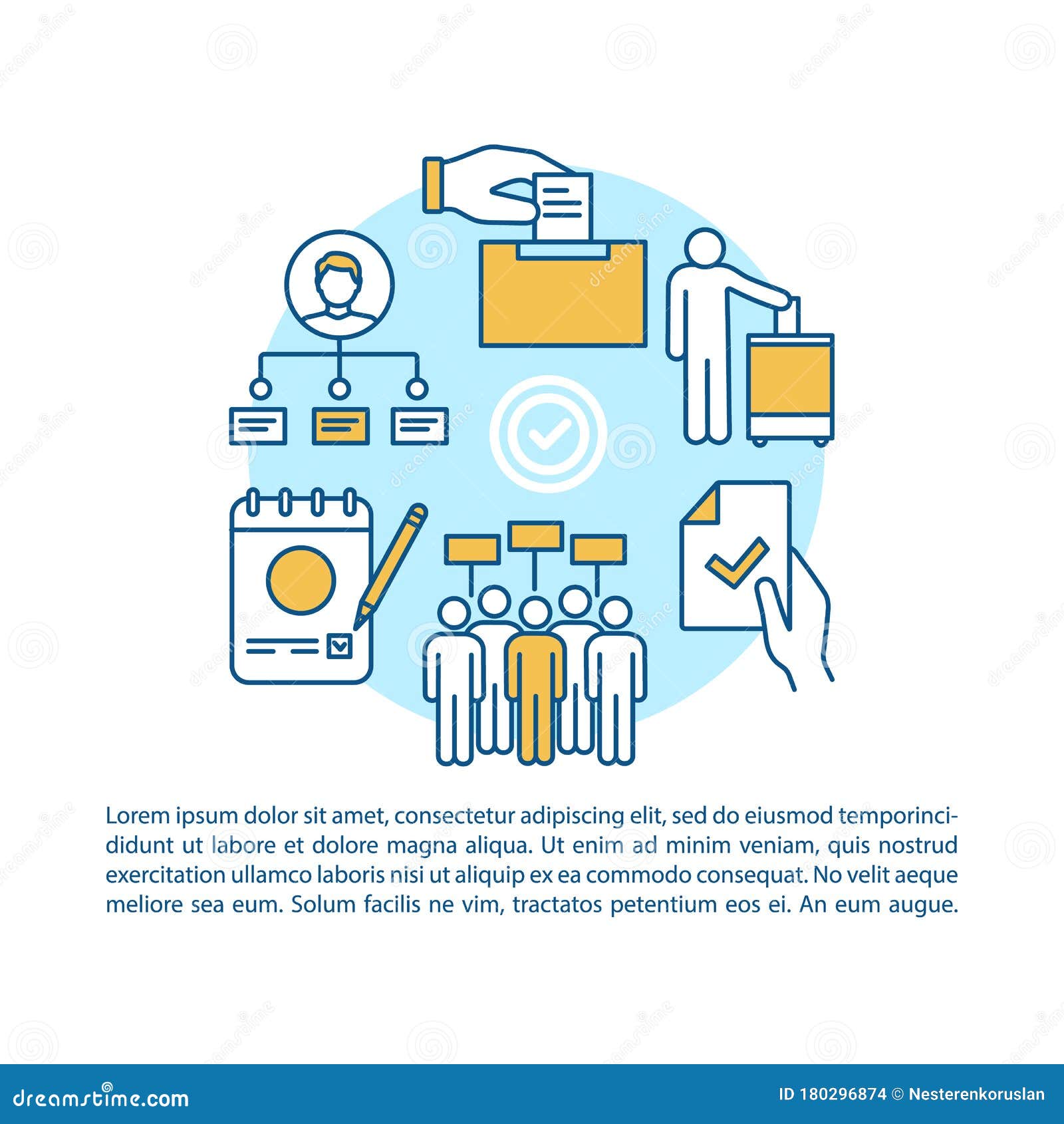 Elections Article Page Vector Template. Election Program. Public Choice ...