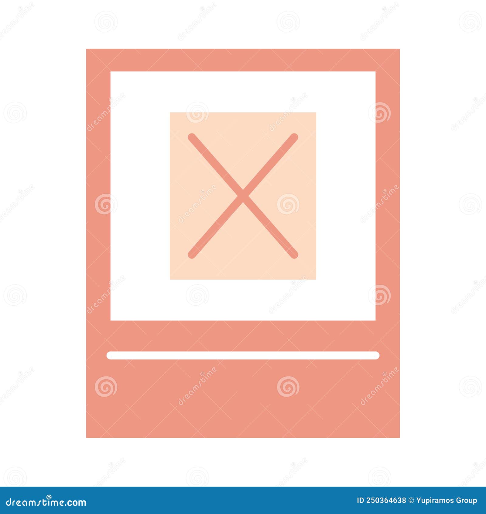 Elections cross mark stock illustration. Illustration of icon - 250364638