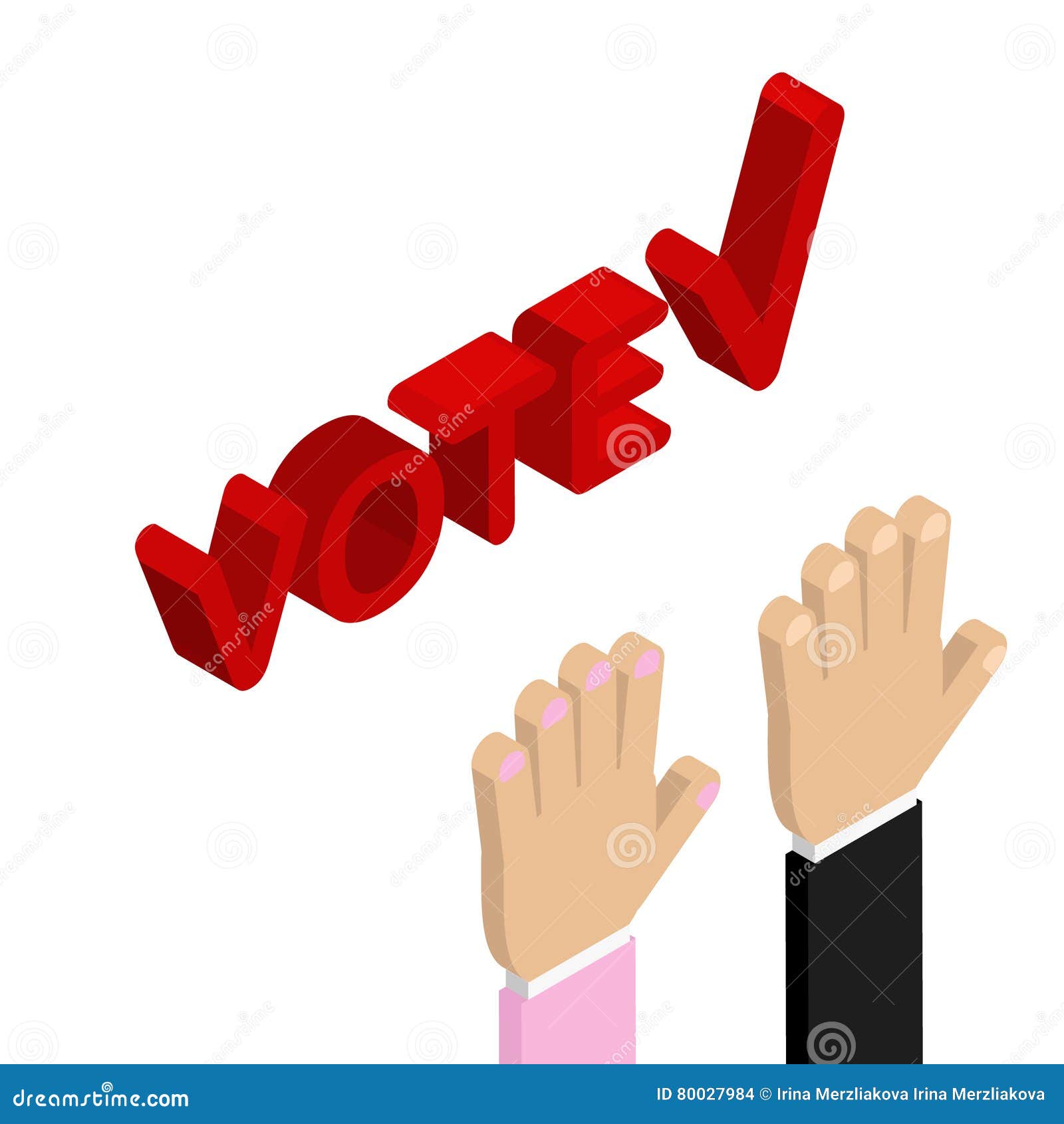 Elections Isometric Flowchart Vector Illustration | CartoonDealer.com #79373214