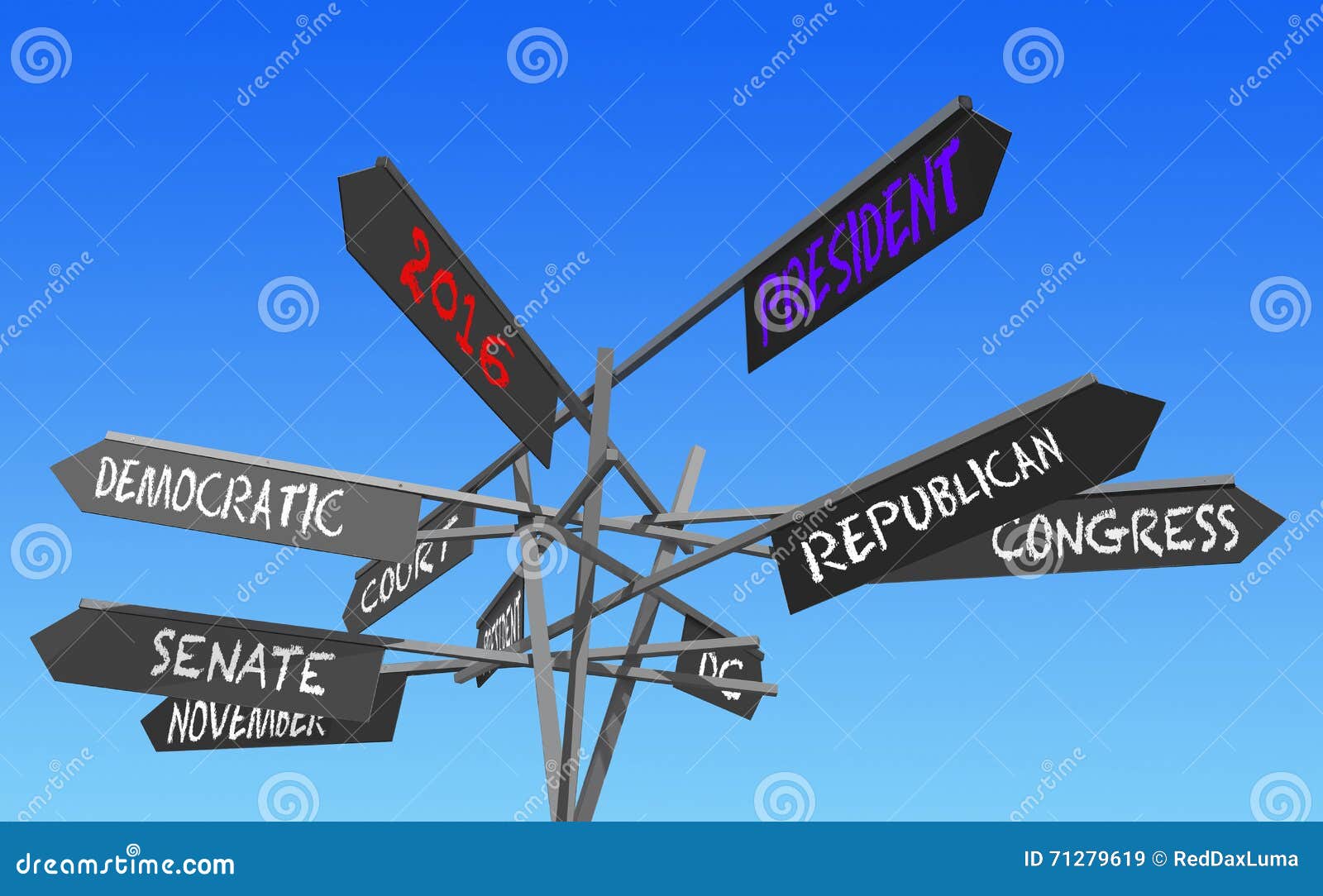 Gop Democratic Symbols Stock Illustrations – 3 Gop Democratic Symbols ...
