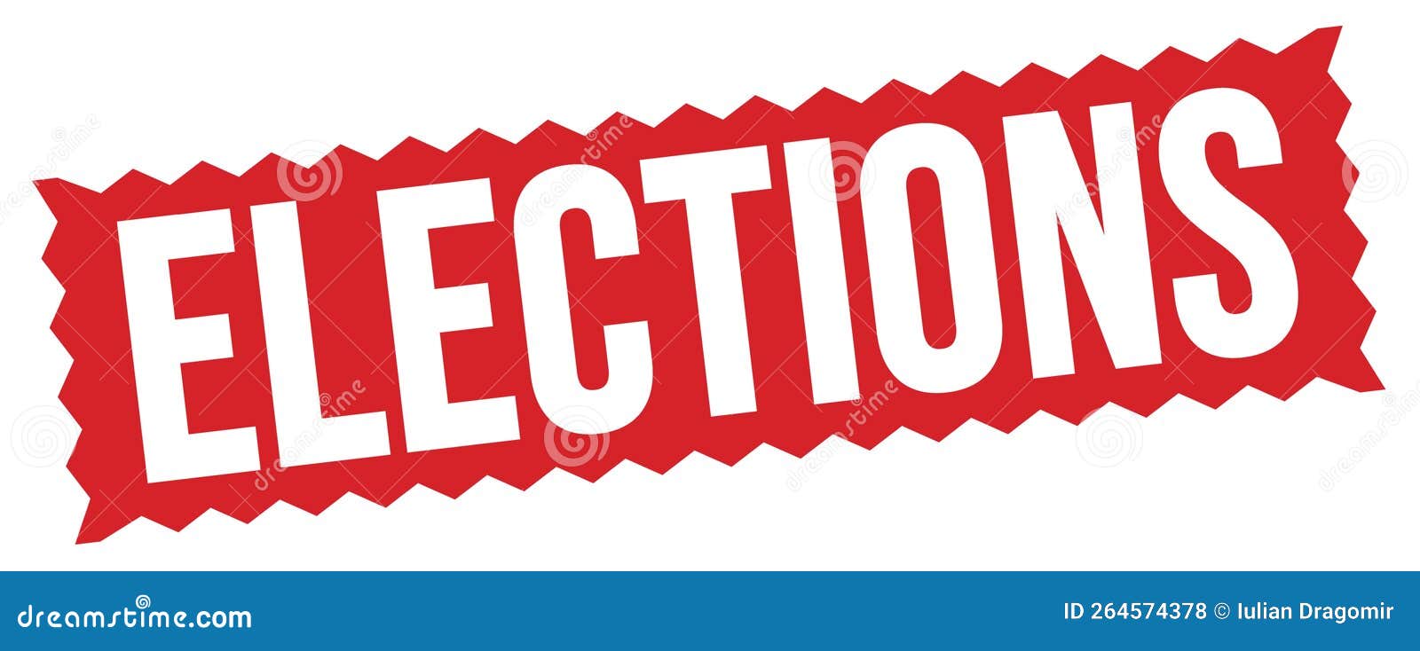 ELECTIONS Text Written on Red Stamp Sign Stock Illustration ...