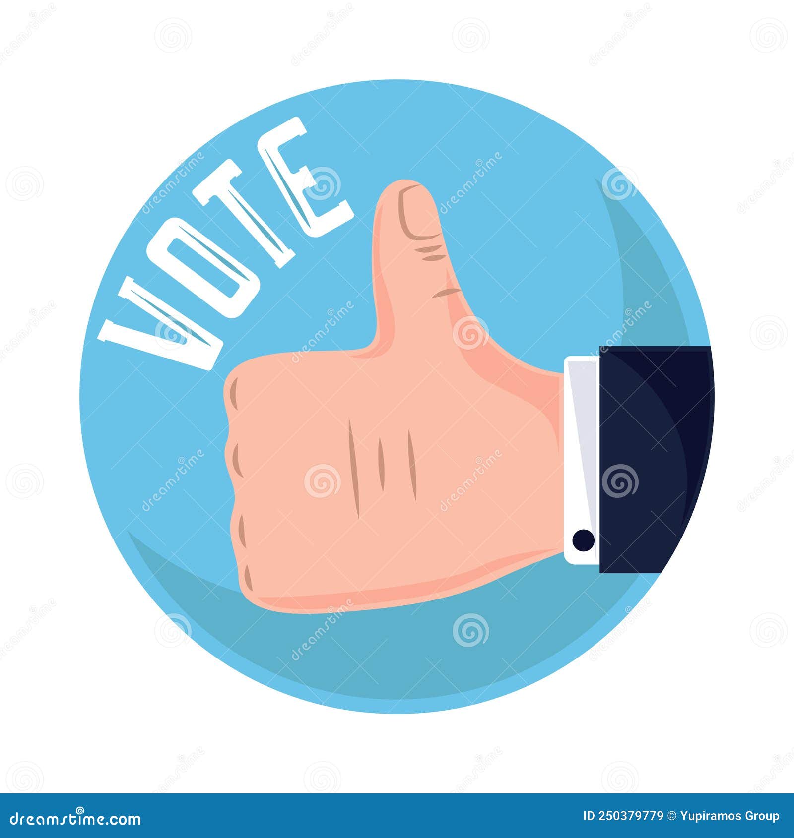 Elections vote button stock vector. Illustration of politic - 250379779