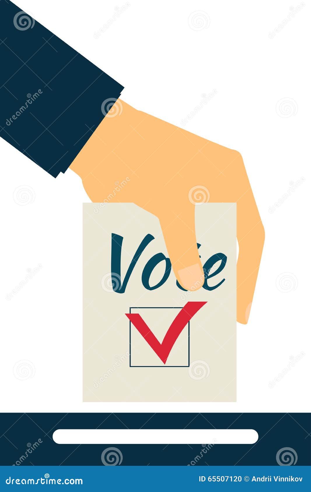 Elections. Vote. Hand Holds Ballot . Social Poll. Exit Poll Stock ...