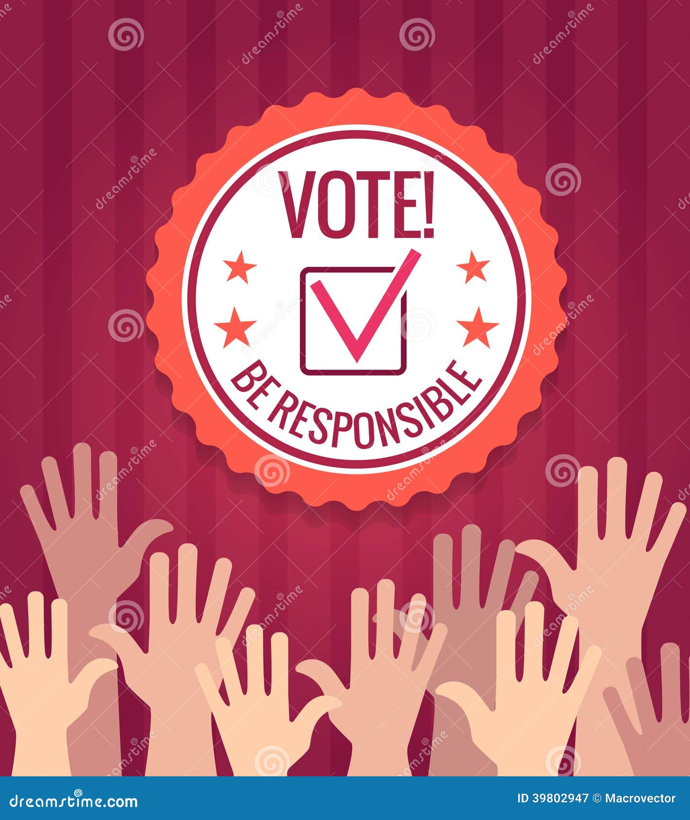 Elections vote poster stock vector. Illustration of discussion - 39802947