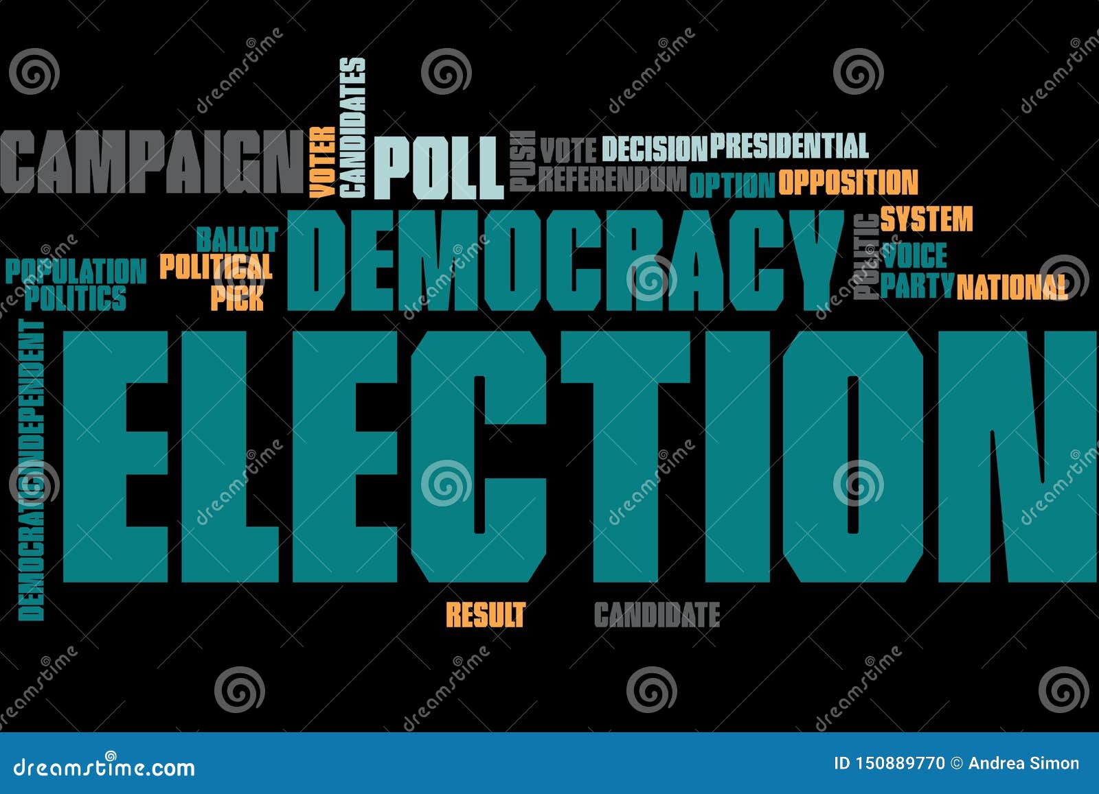 Elections word cloud stock illustration. Illustration of 2020 - 150889770