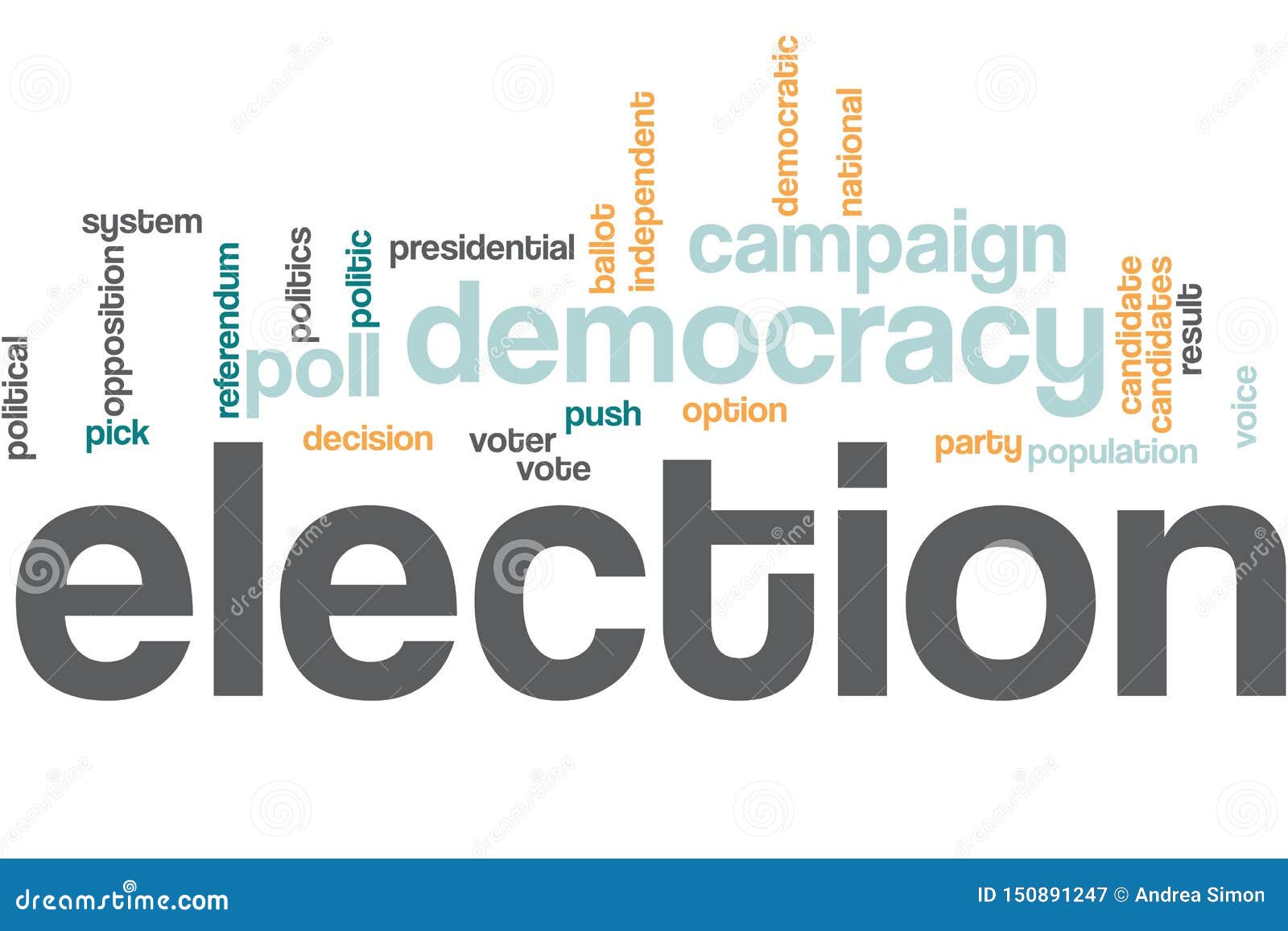 Elections word cloud stock illustration. Illustration of control ...