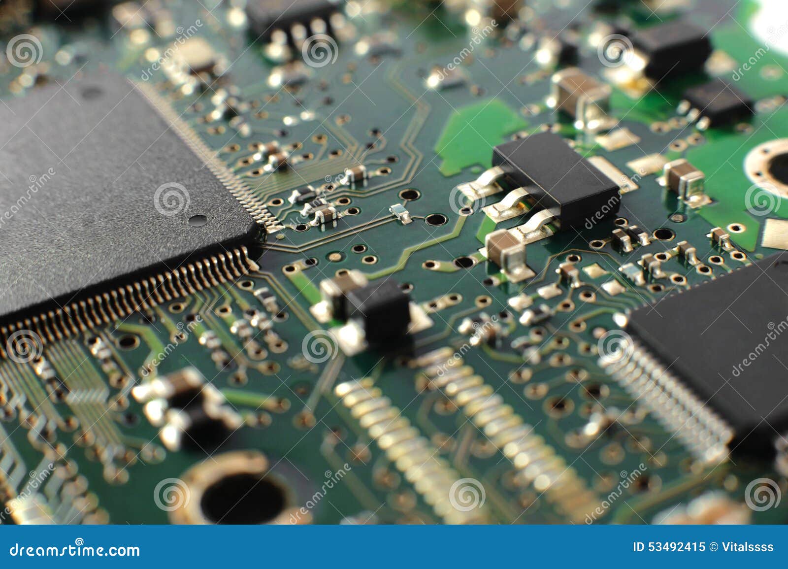 Electonics Board with Components. Stock Image - Image of card ...