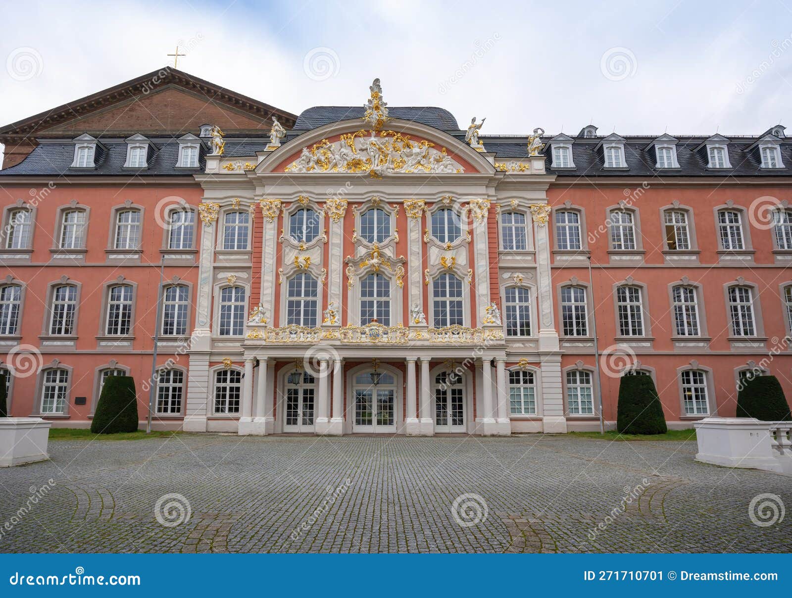 Electoral Palace Facade - Trier, Germany Stock Image - Image of ...