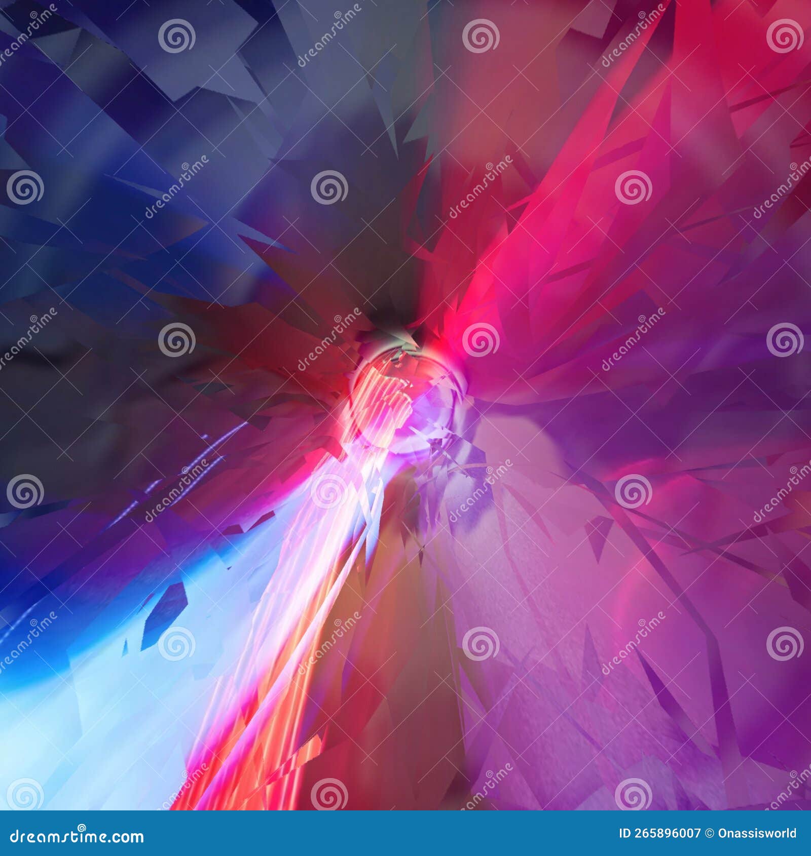 Electric Abstract Background Shapes and Blurs Stock Illustration ...