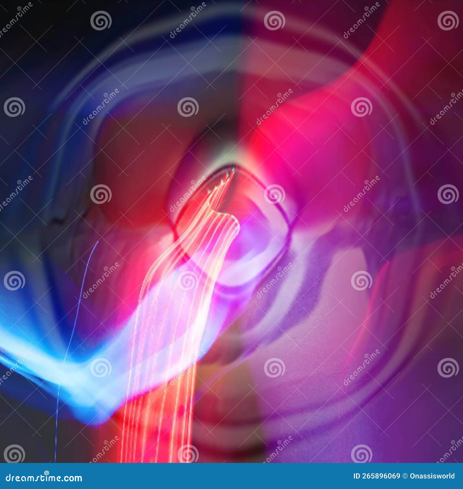 Electric Abstract Background Shapes and Blurs Stock Illustration ...