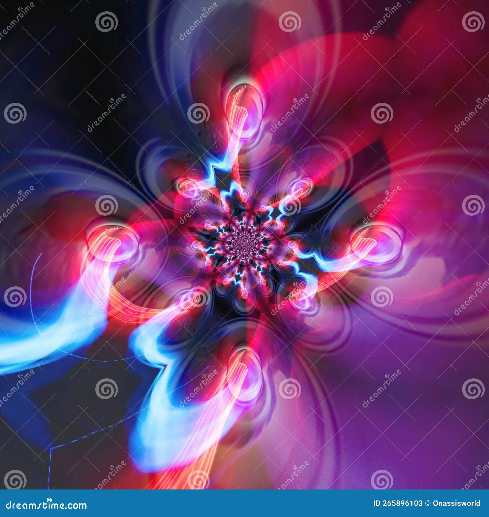 Electric Abstract Background Shapes and Blurs Stock Illustration ...