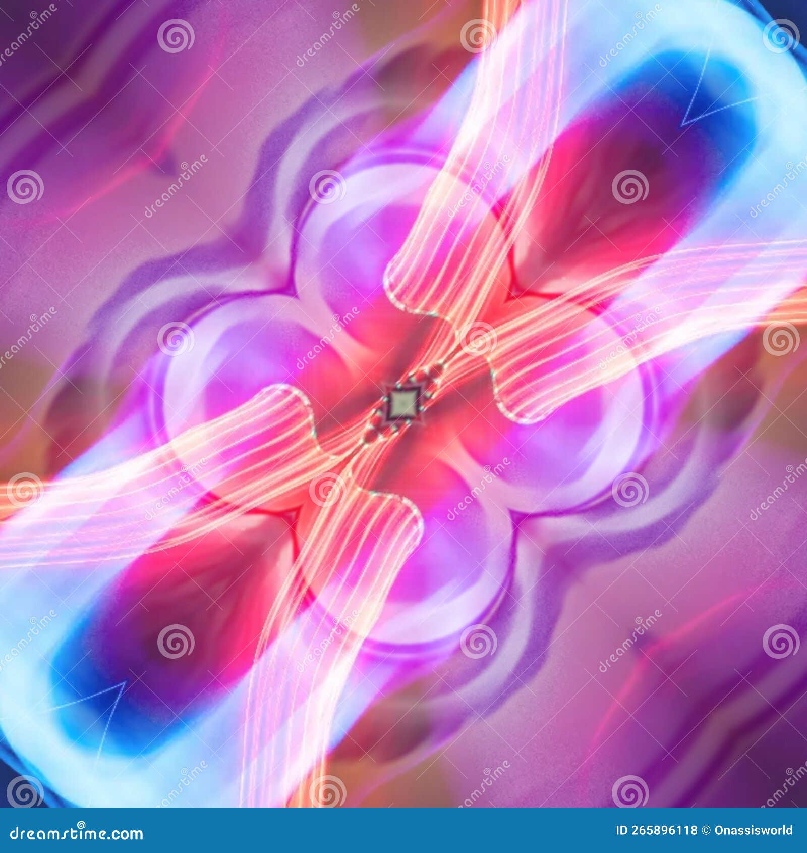 Electric Abstract Background Shapes and Blurs Stock Illustration ...