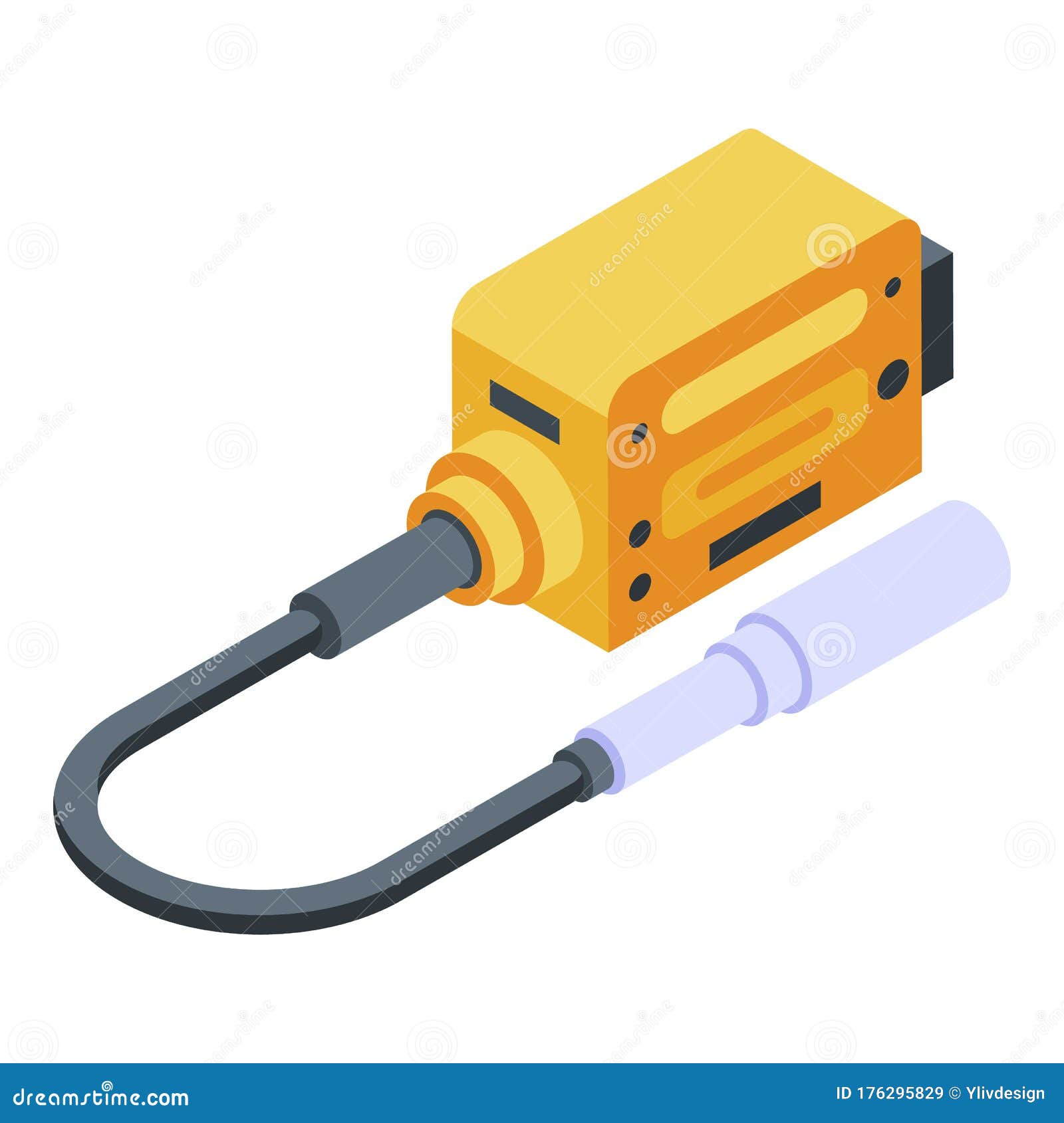 Electric Adapter Plug Icon, Isometric Style Stock Vector - Illustration ...