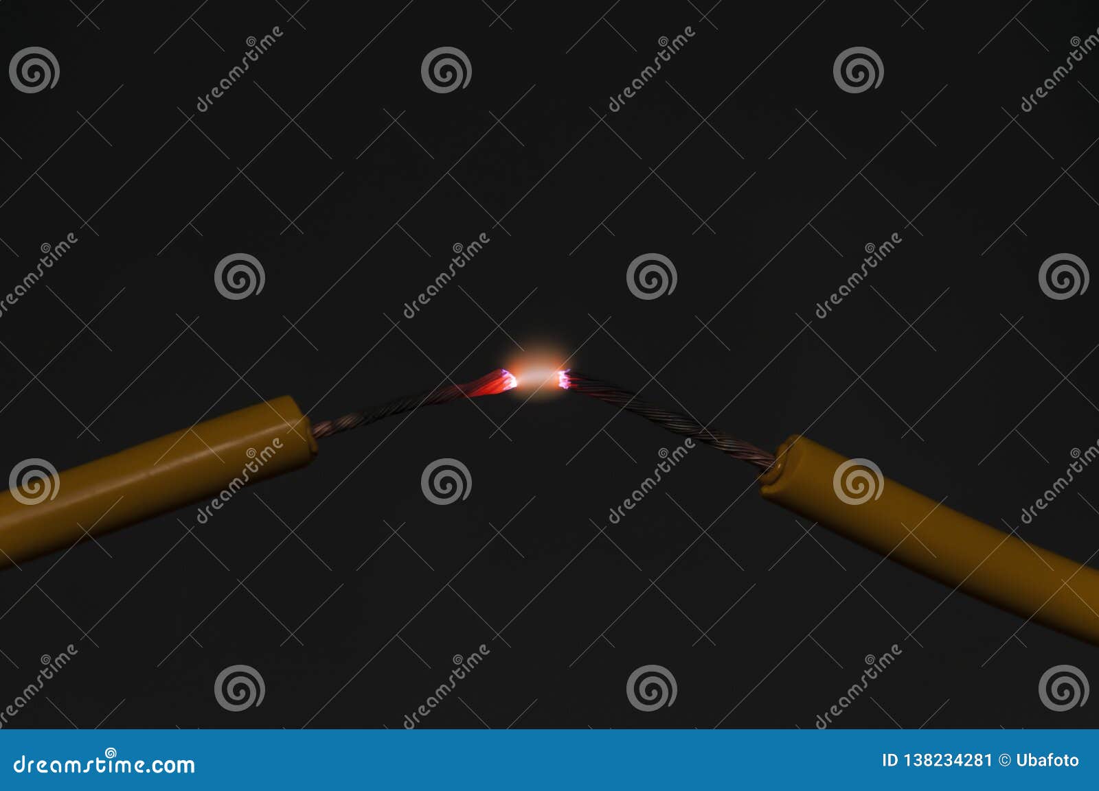 Electric arc stock image. Image of technology, macro - 138234281