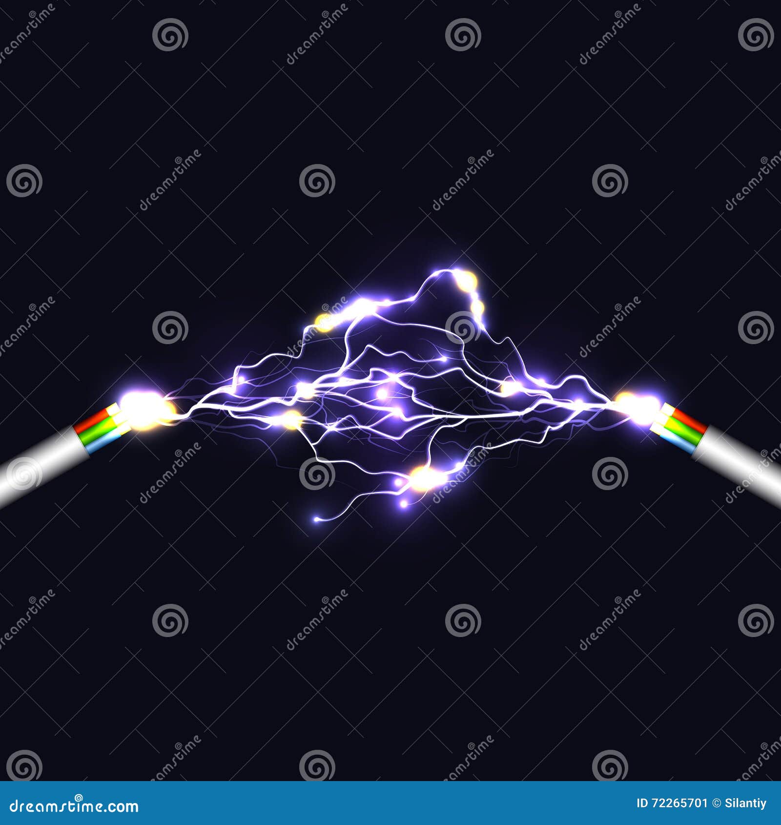 Electric arch stock vector. Illustration of bunch, electric - 72265701