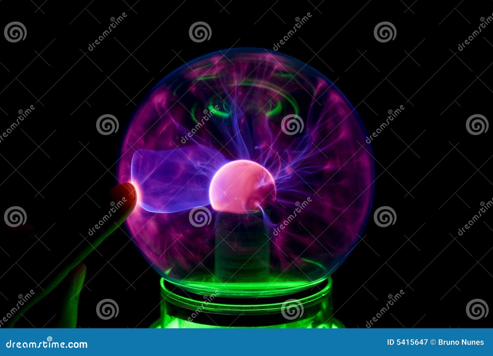 Electric ball stock image. Image of black, trippy, plasma - 5415647