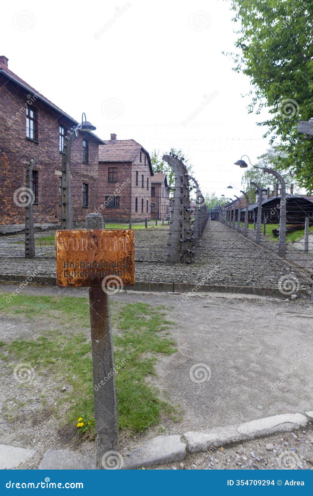 Electric Bard Wire Fences from Auschwitz Museum Editorial Stock Image ... Electric Bard Wire Fences from Auschwitz Museum Editorial Stock Image ...