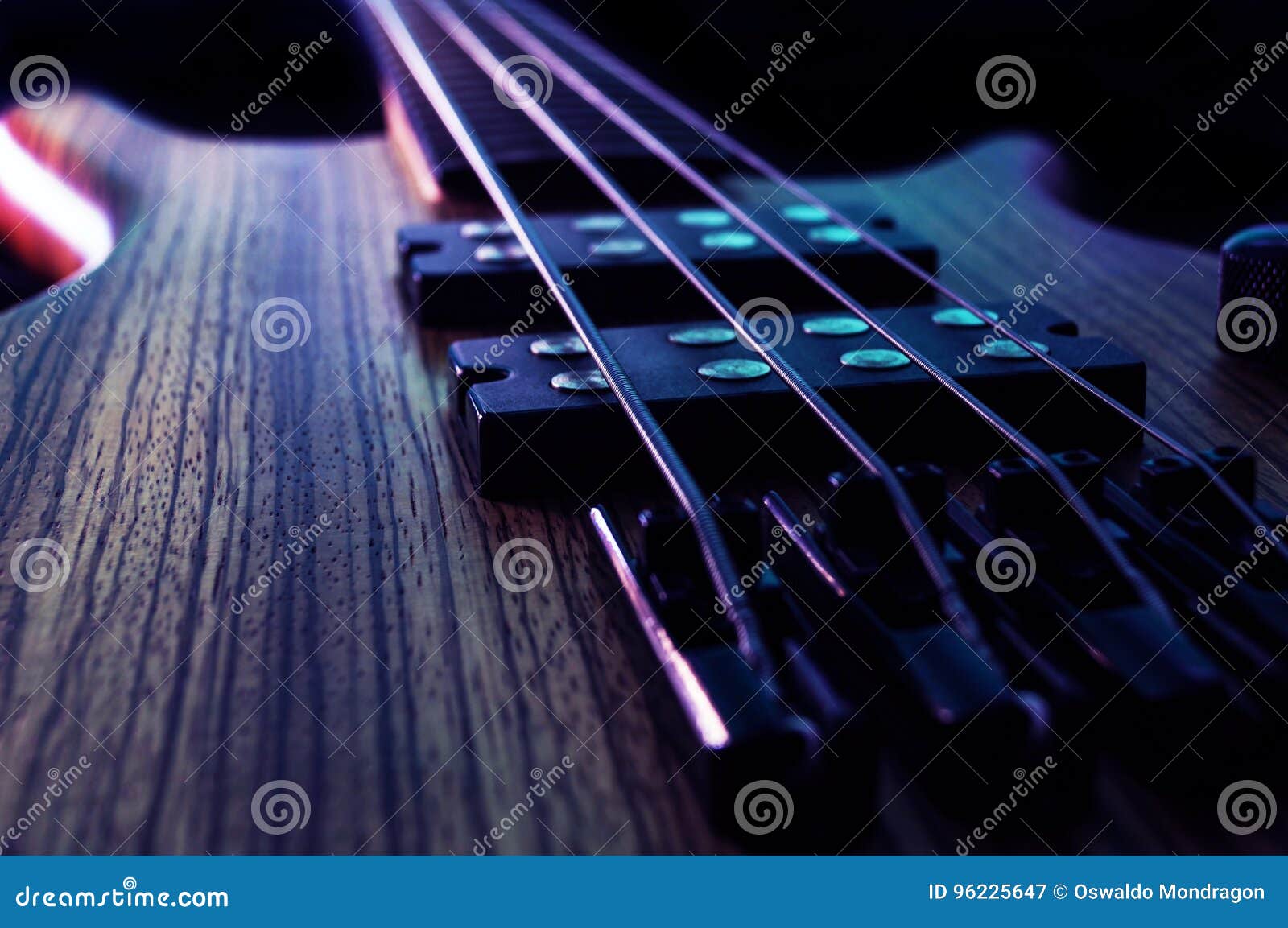 Rock Bass Guitar stock image. Image of metal, neck, fret - 96225647