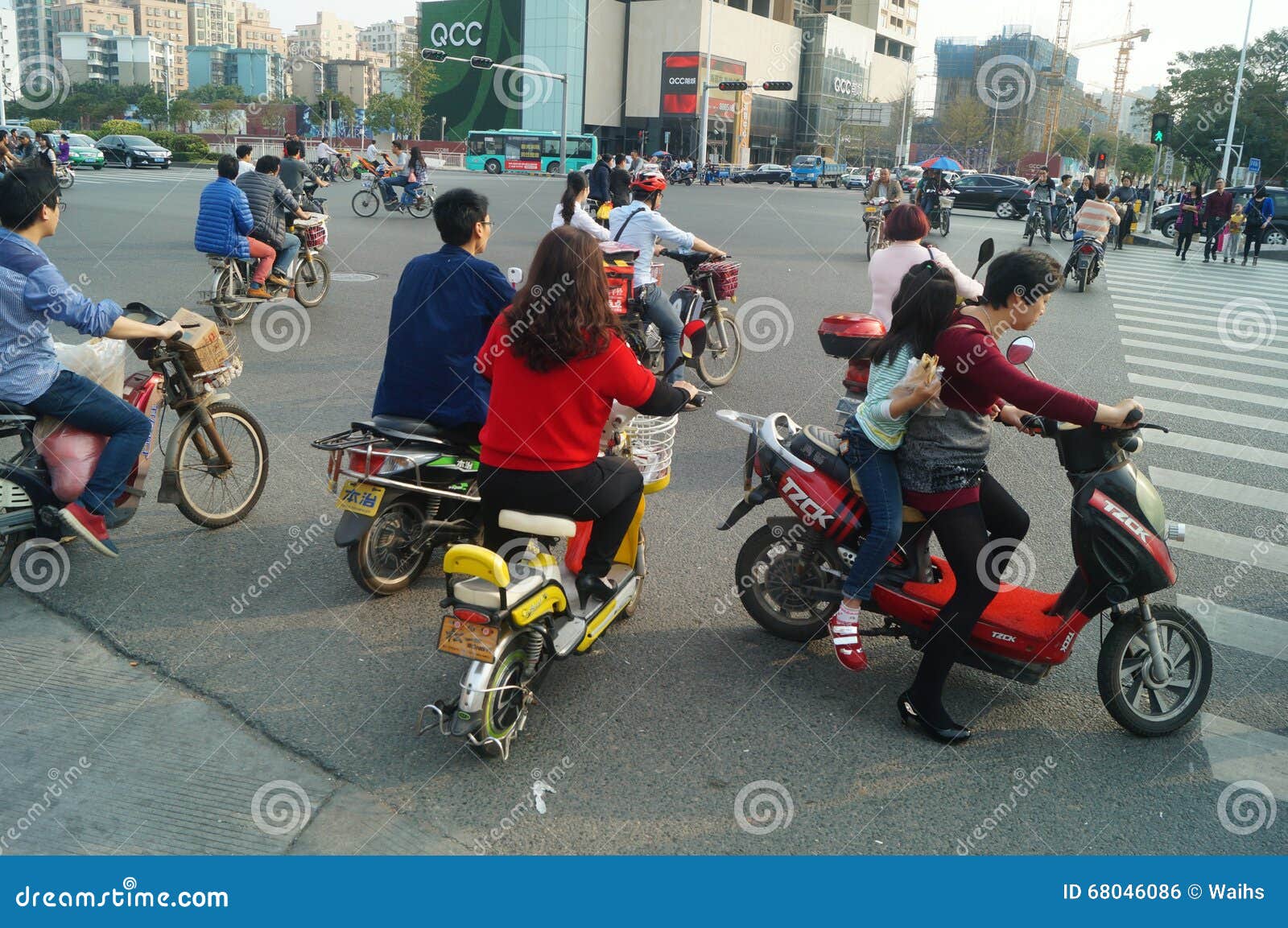 Electric Bicycle for Traffic Intersection Editorial Photo - Image of ...