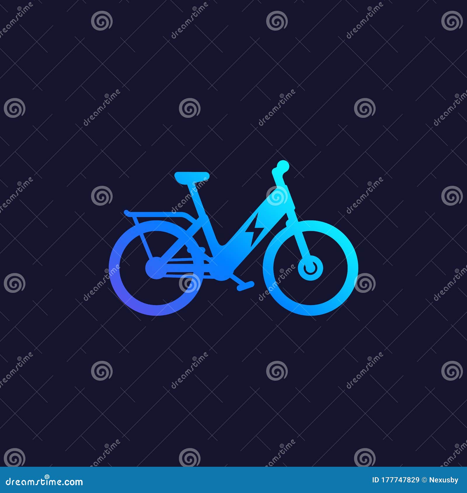Electric Bike, Electro Bicycle, Ebike Vector Icon Stock Vector ...