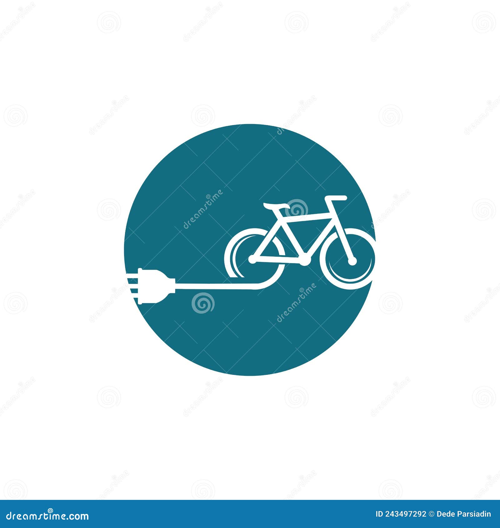 Electric Bike Icon Logo Design Element Stock Vector - Illustration of ...