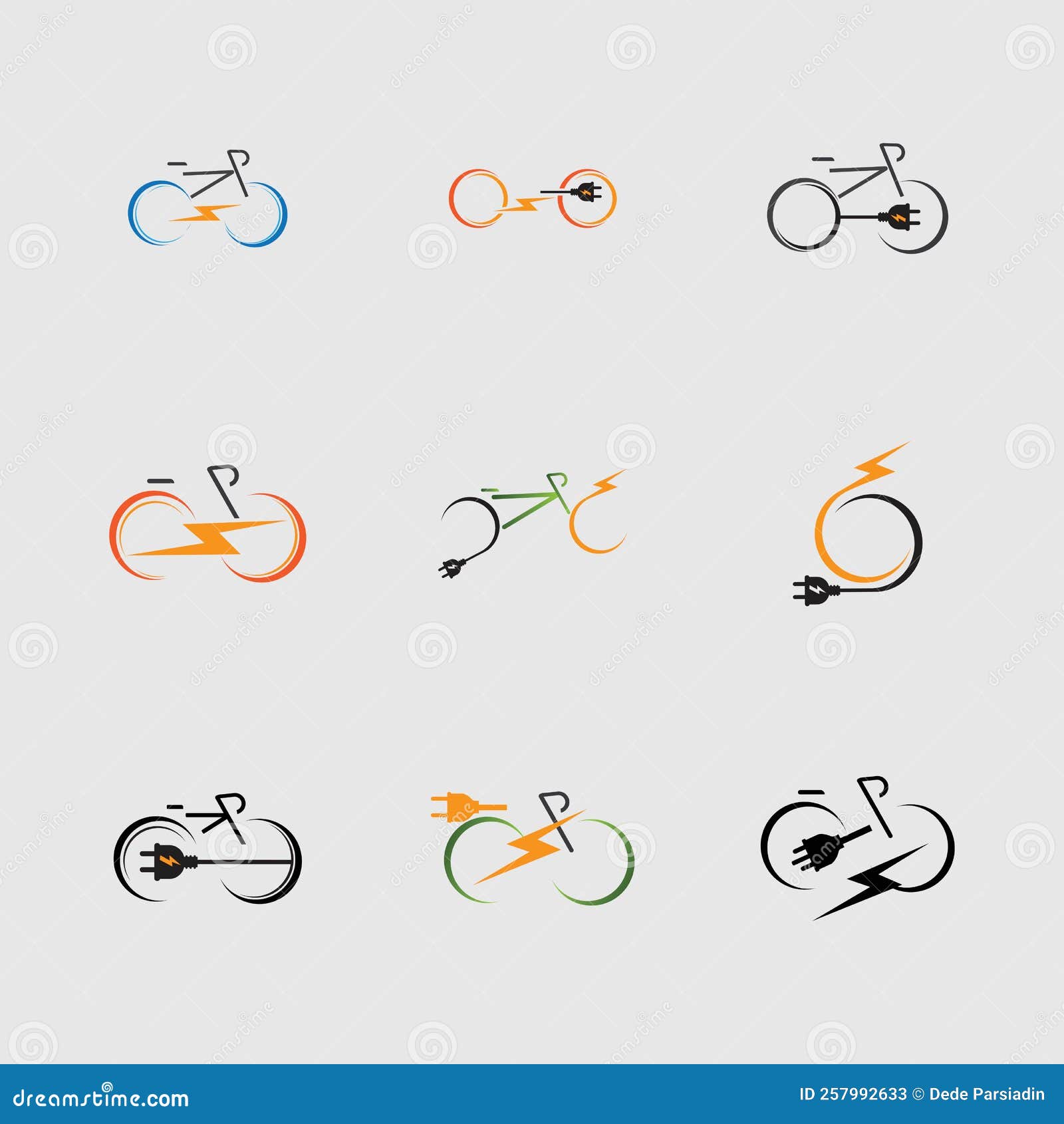 Electric Bike Icon Logo Design Element Stock Vector - Illustration of ...
