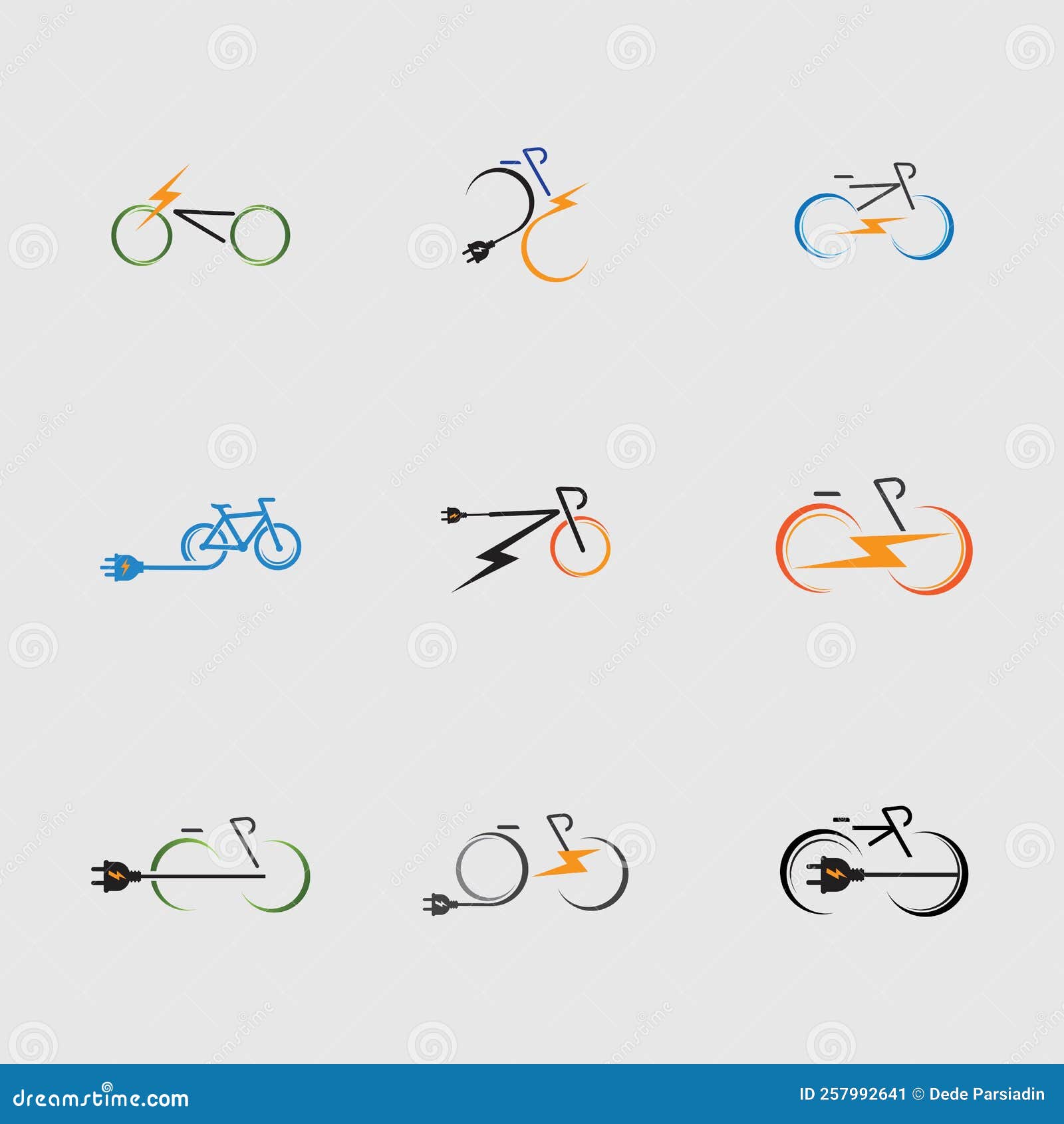 Electric Bike Icon Logo Design Element Stock Vector - Illustration of ...