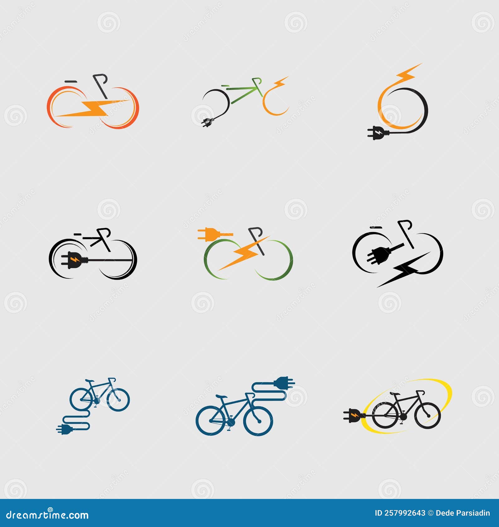 Electric Bike Icon Logo Design Element Stock Vector - Illustration of ...