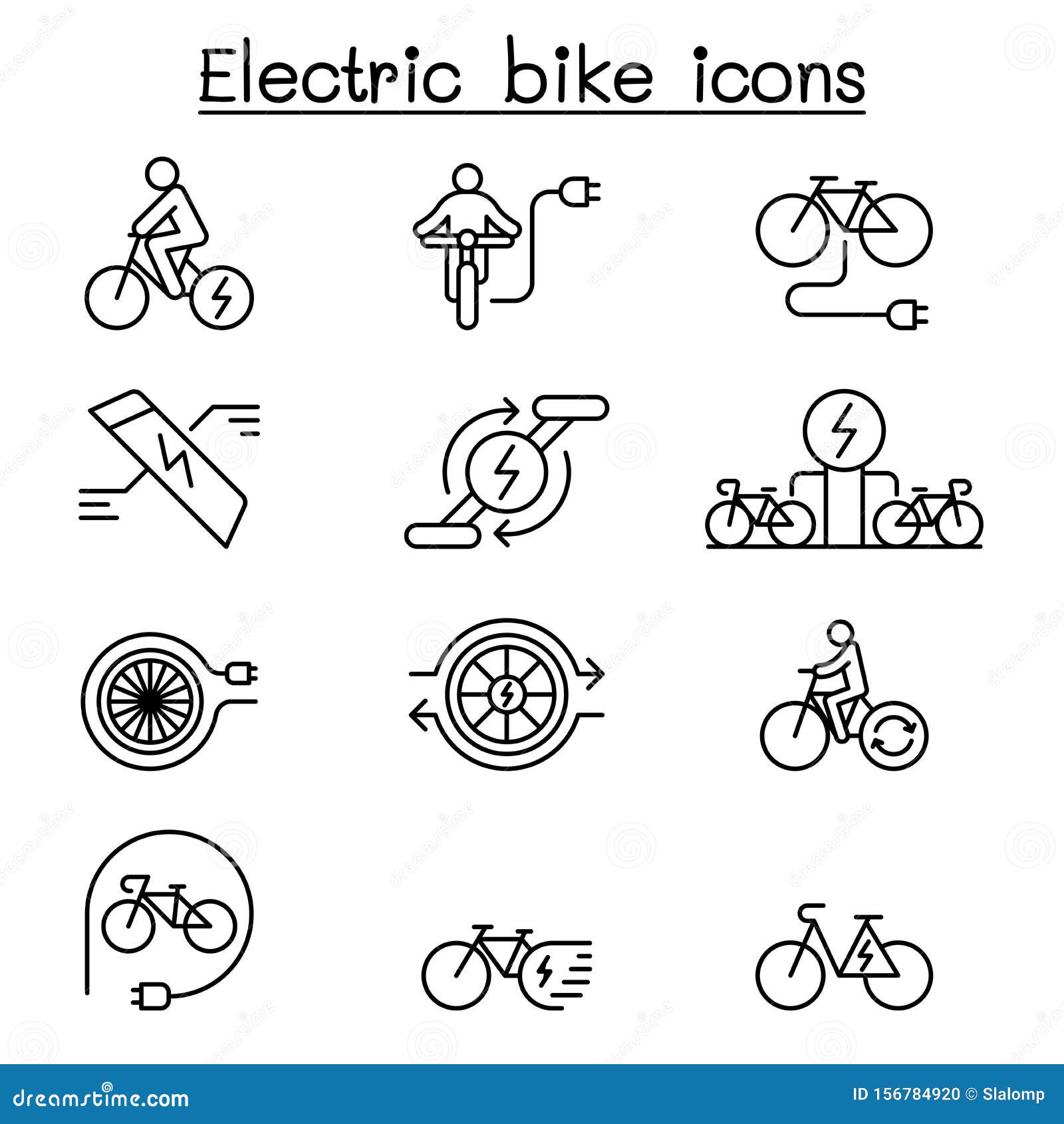 Electric Bike Icon On Map Pointer. Bicycle Icon Symbol Design. Vector ...