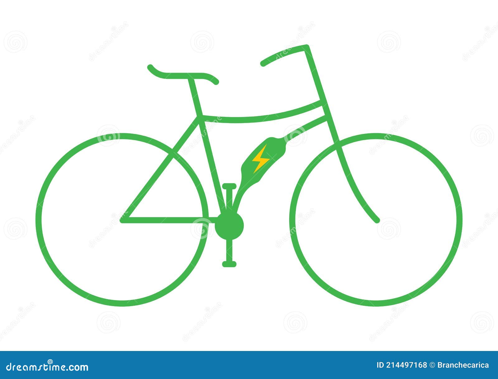Electric bike symbol stock vector. Illustration of isolated - 214497168