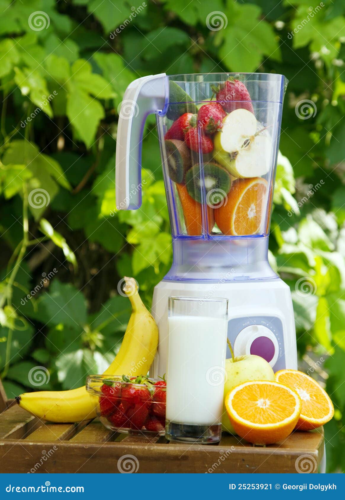 Electric Blender with Fruits in it Stock Image - Image of food, blend ...