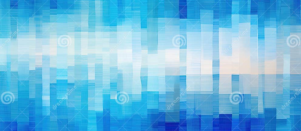 Electric Blue Grid on White Background with Symmetrical Rectangles ...