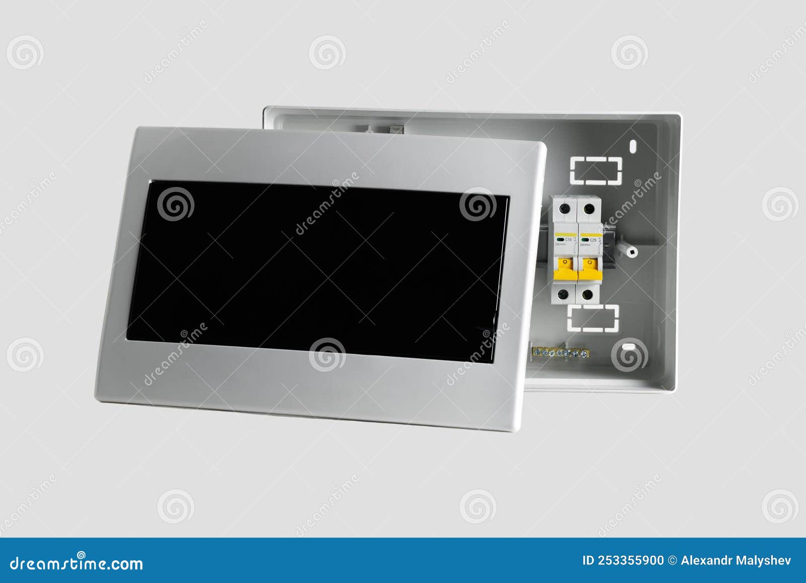 Electric board plastic stock photo. Image of fuse, electrics - 253355900