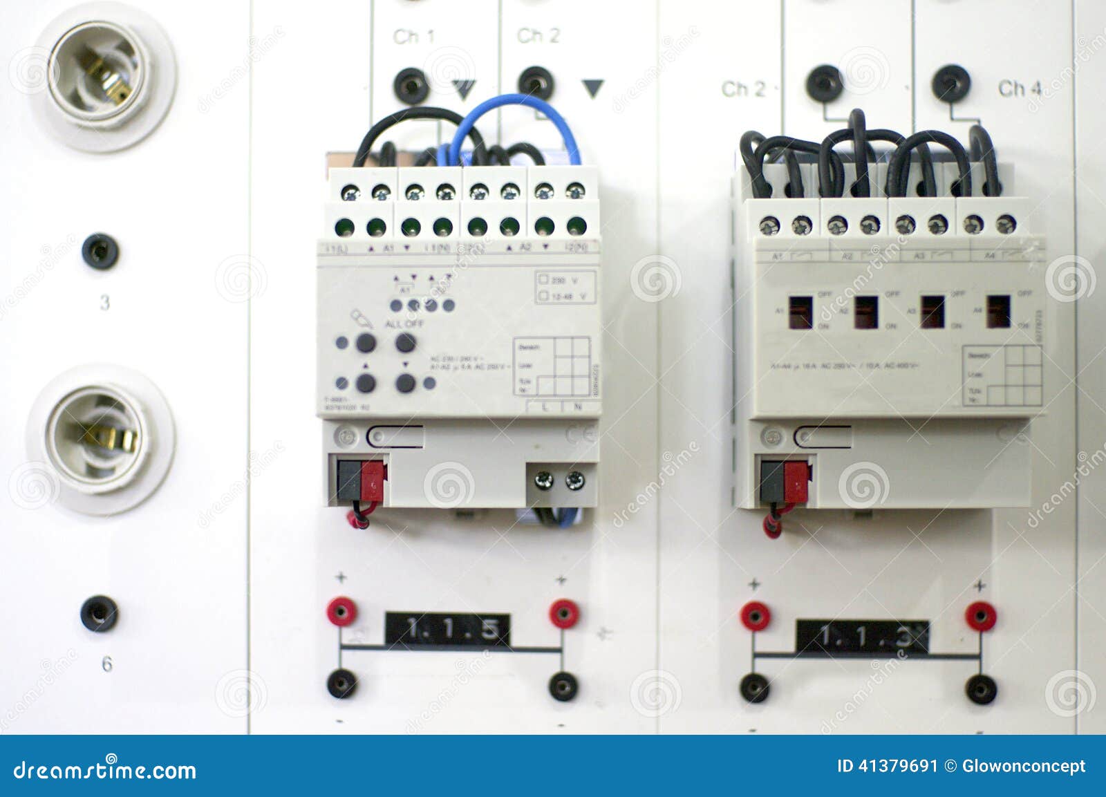Electric board system stock image. Image of electricity - 41379691