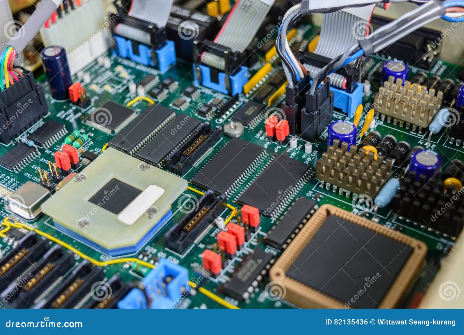 Electric board technology stock photo. Image of circuit - 82135436