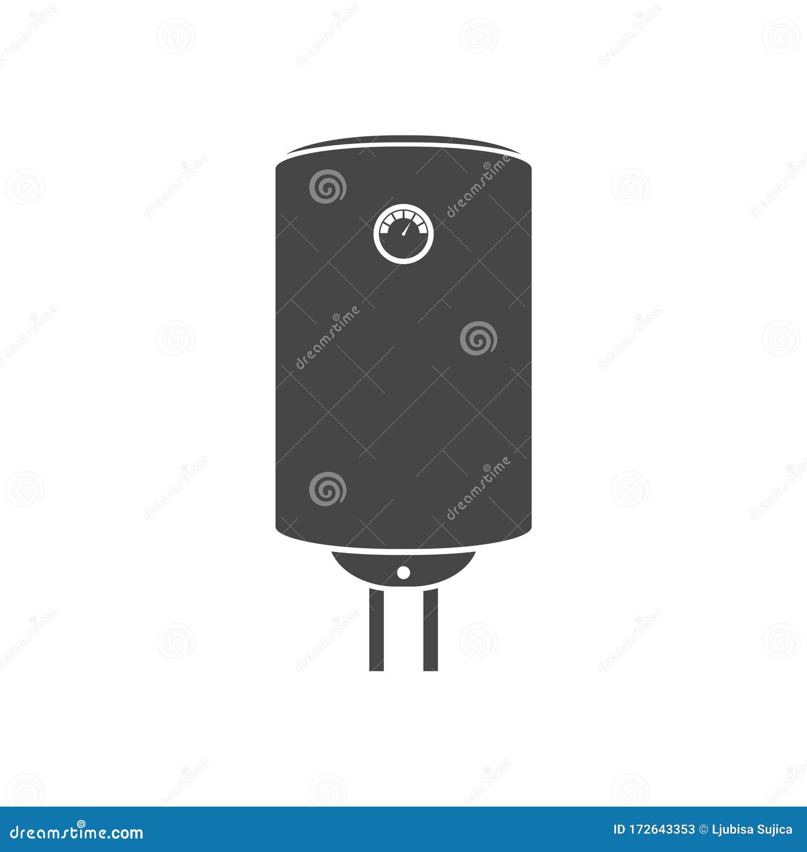Electric Boiler Icon - Vector Illustration Stock Vector - Illustration ...