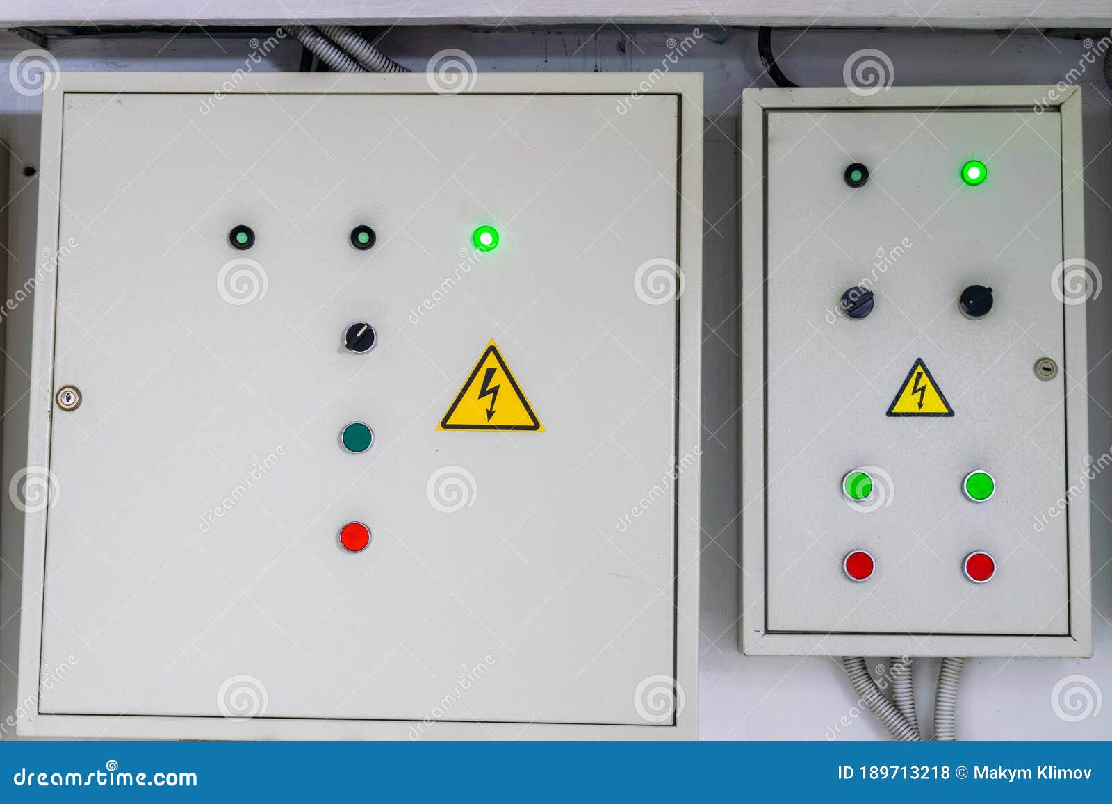 The Electric Box Contains Buttons and Display of the System Status ...