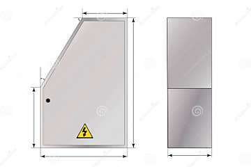 Electric Box Drawing with Dimensions. Control Panel. Production Control ...