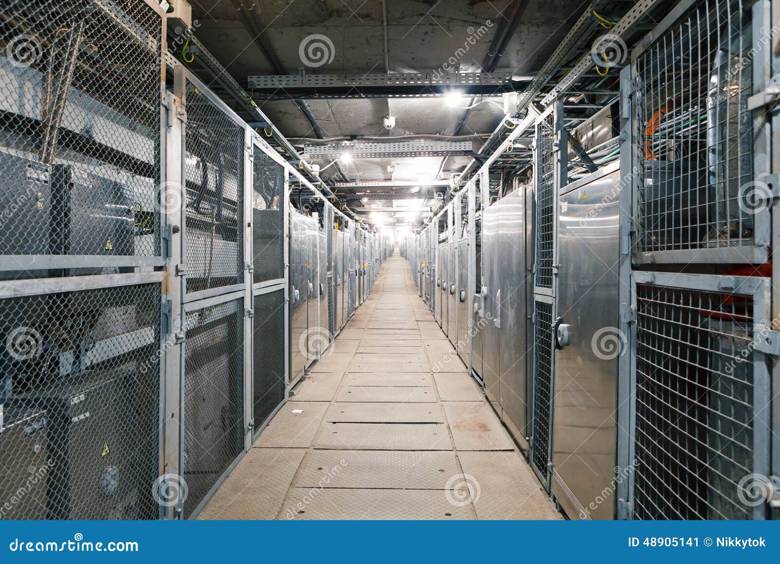 Electric boxes corridor stock image. Image of artistic - 48905141