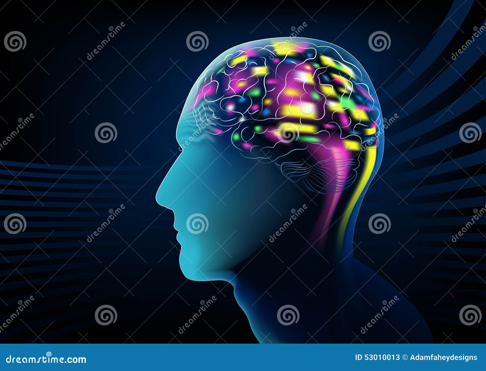 Brain Activity, Hyperactivity Cartoon Vector | CartoonDealer.com #137589719